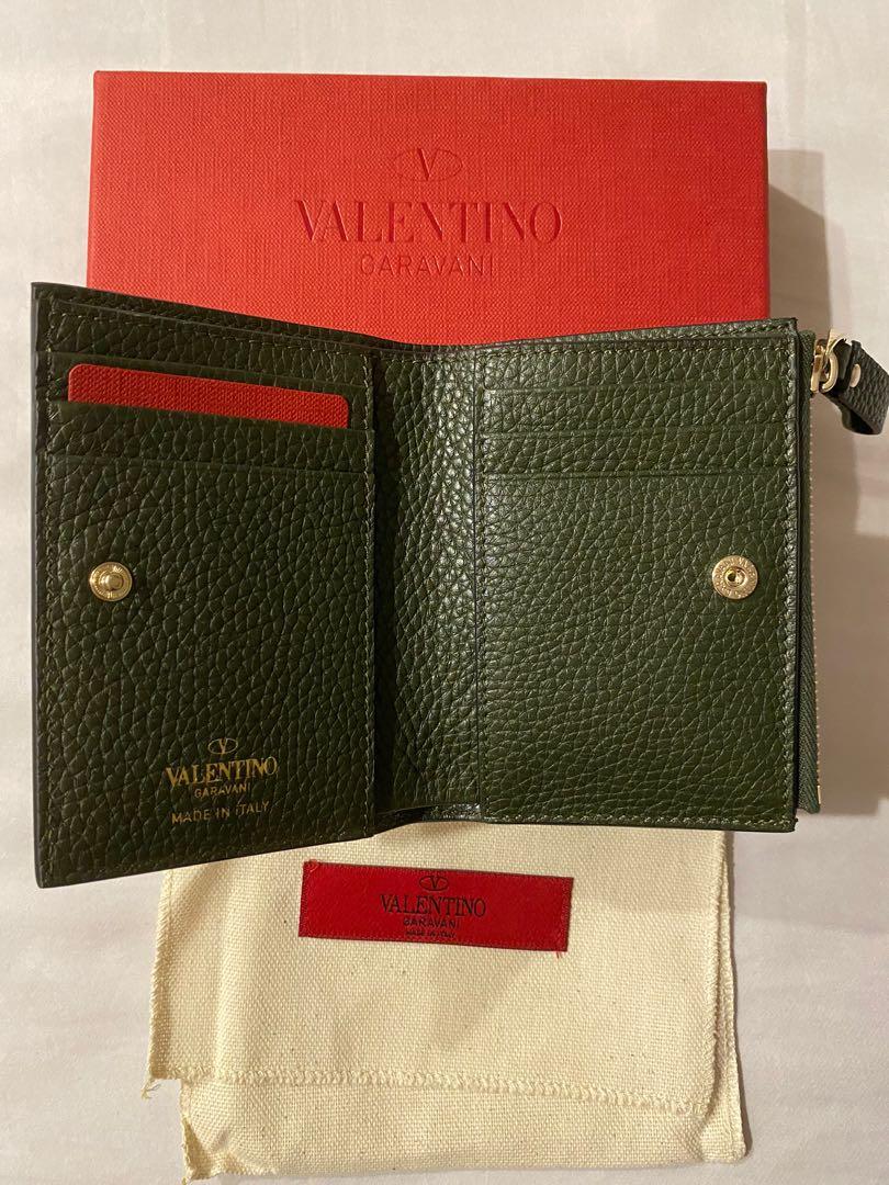 Valentino Signature Mini Short wallet, Luxury, Bags & Wallets on Carousell