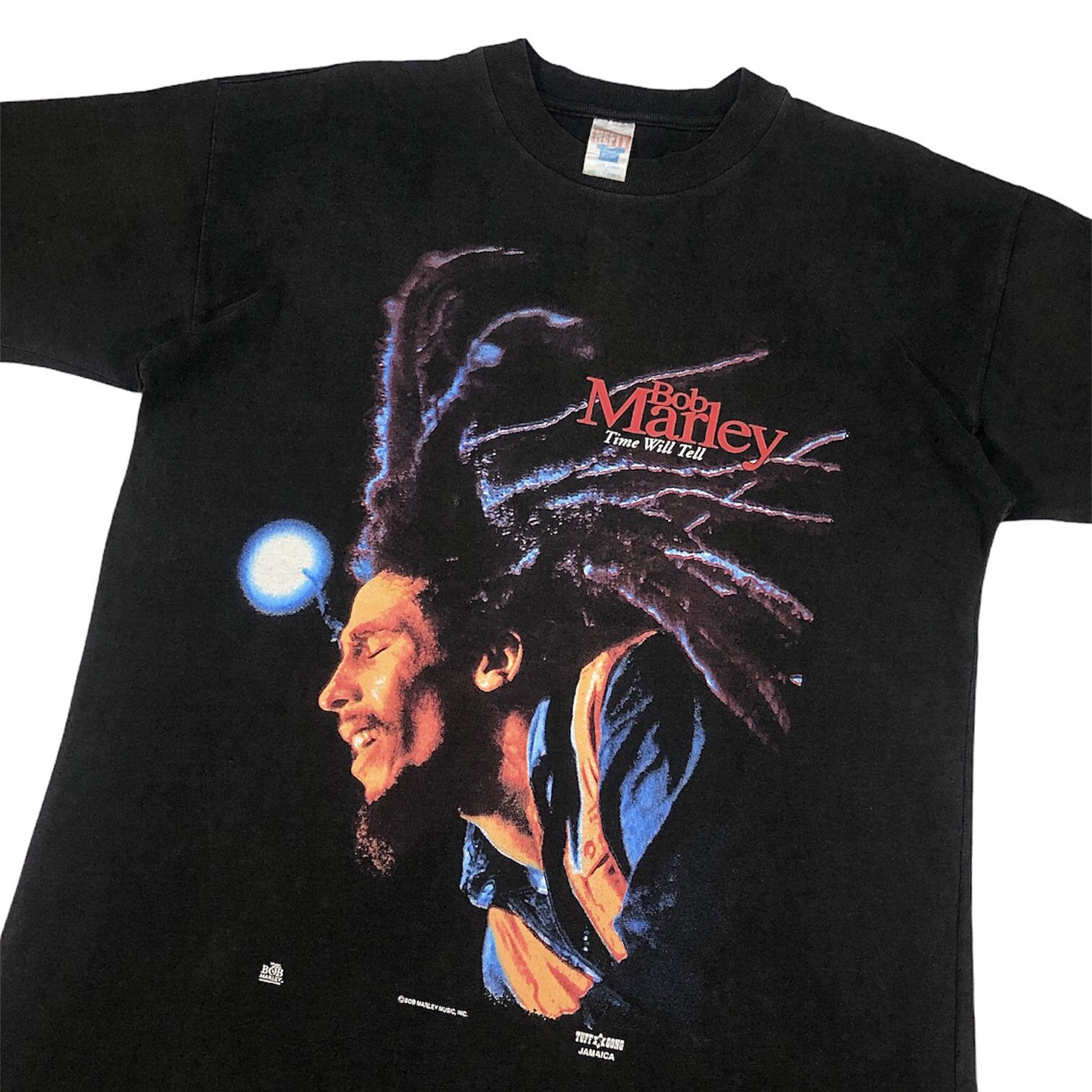 Vintage Bob Marley Time Will Tell 90s Tshirt, Men's Fashion, Tops ...