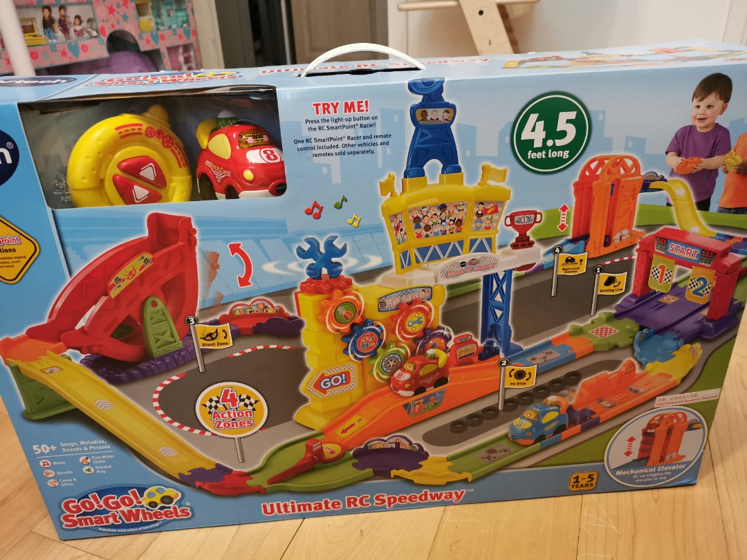 Vtech remote car and railway (original $599), 興趣及遊戲, 玩具 & 遊戲類 - Carousell