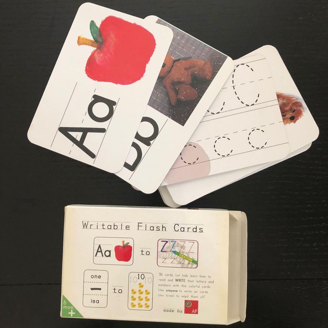 Writable flash cards, Hobbies & Toys, Toys & Games on Carousell