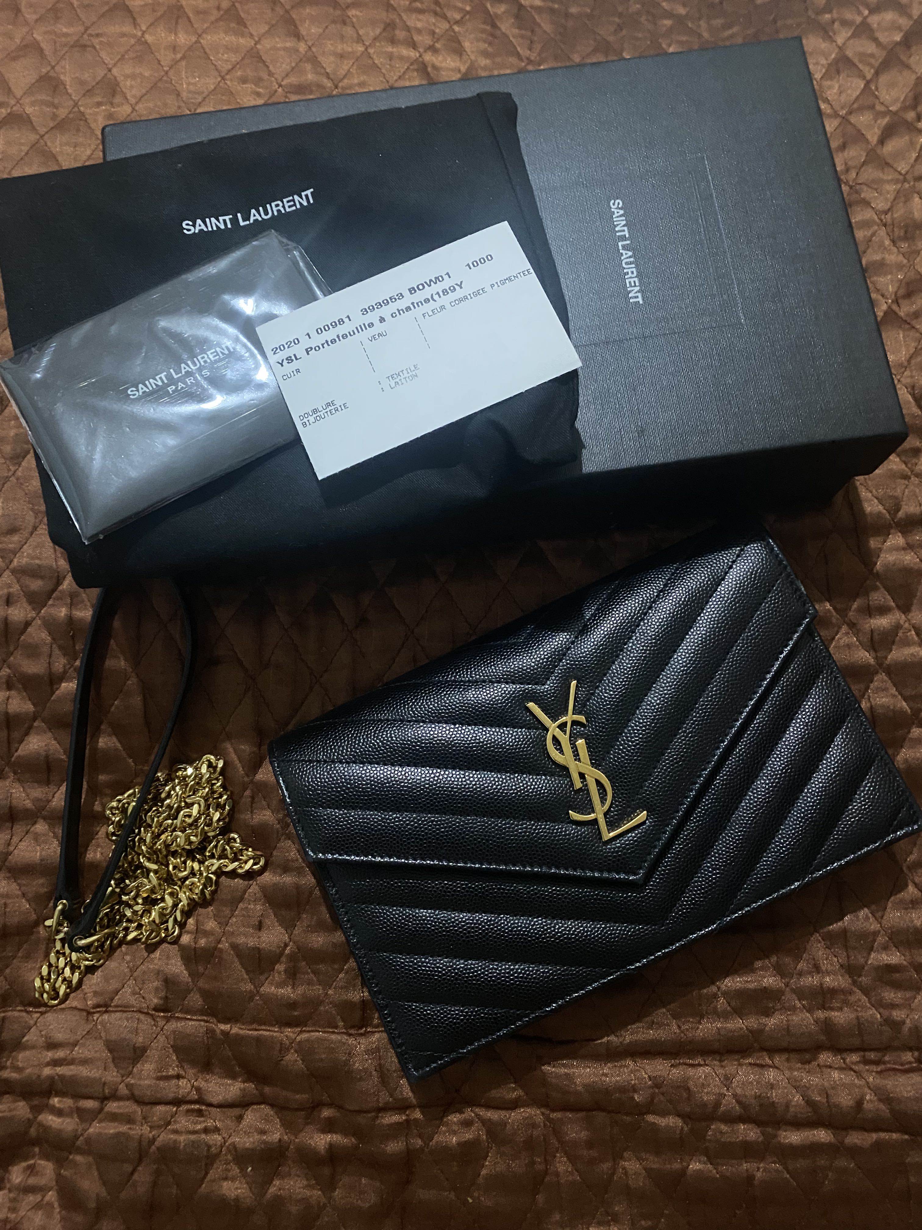 YSL WOC Bag 19cm Authentic 2020, Barang Mewah, Tas & Dompet di Carousell