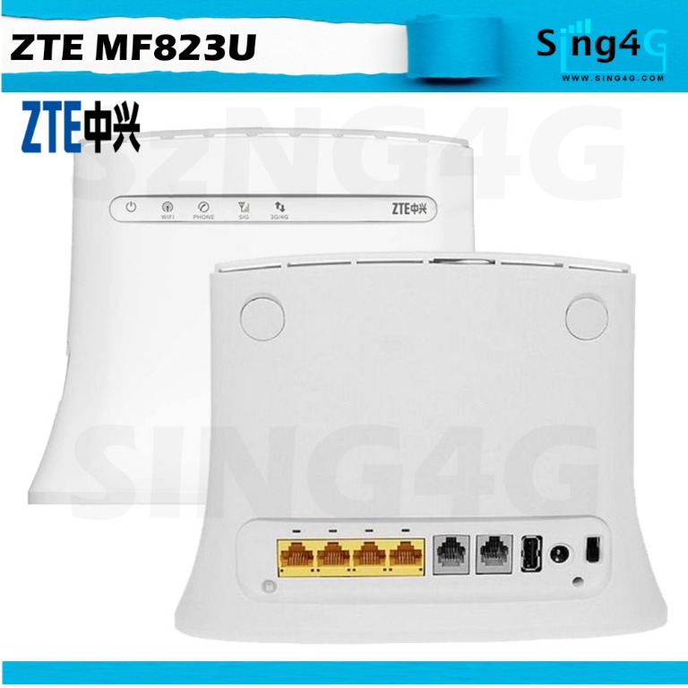 ZTE MF283 4G ROUTER SIM CARD 4 LAN & TEL PORT, Computers & Tech, Parts ...