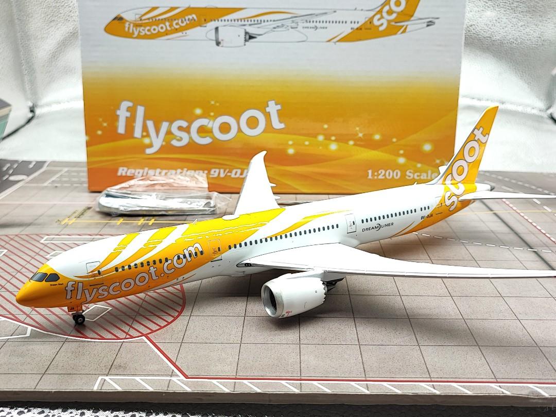 1:200 B787-9 Scoot Airlines 9V-OJA (Scoot's First B787-9), Hobbies ...