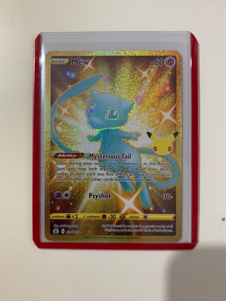 25th celebration gold mew, Hobbies & Toys, Toys & Games on Carousell