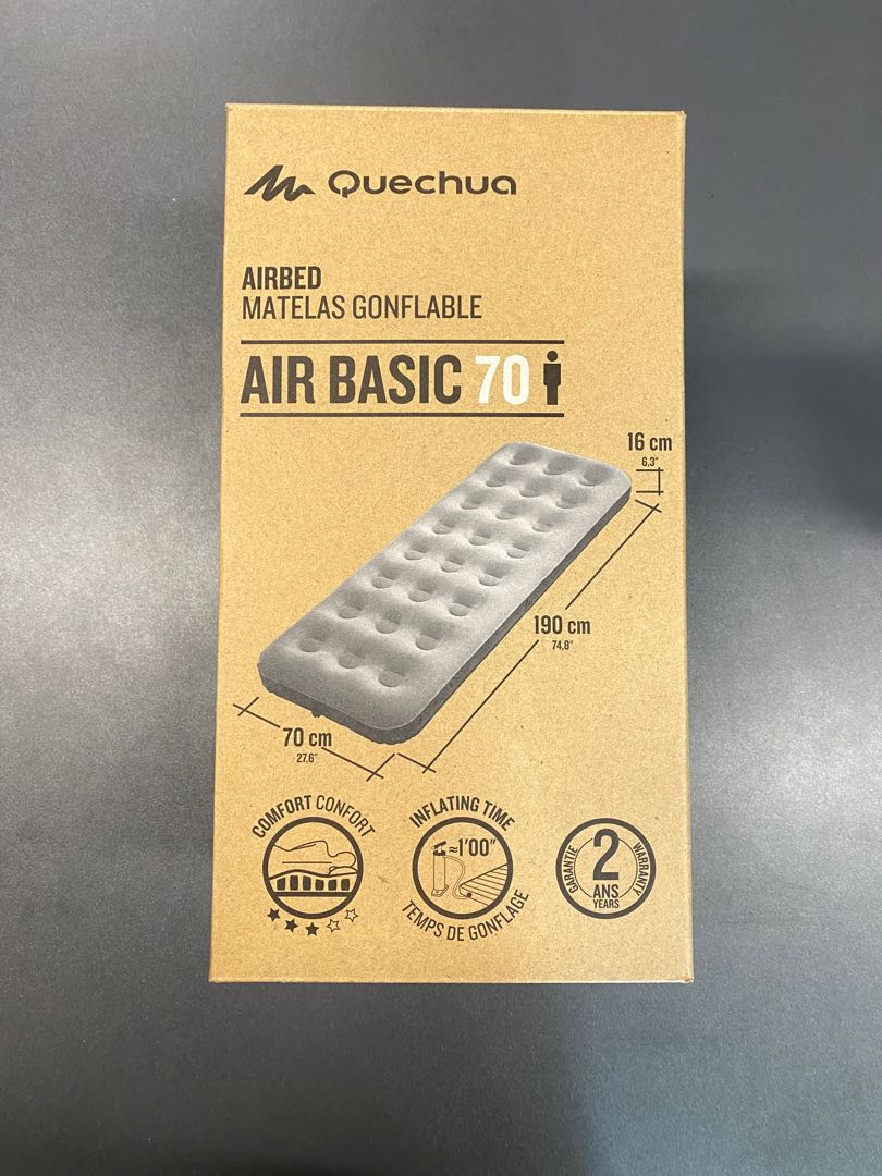 Brand new decathlon Air bed with foot pump., Furniture & Home Living ...