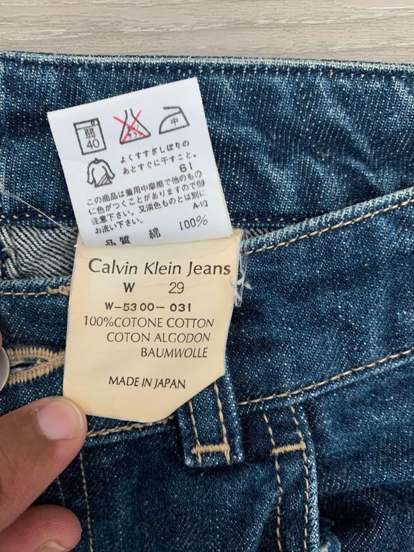 Calvin Klein Made in Japan, Men's Fashion, Bottoms, Jeans on Carousell