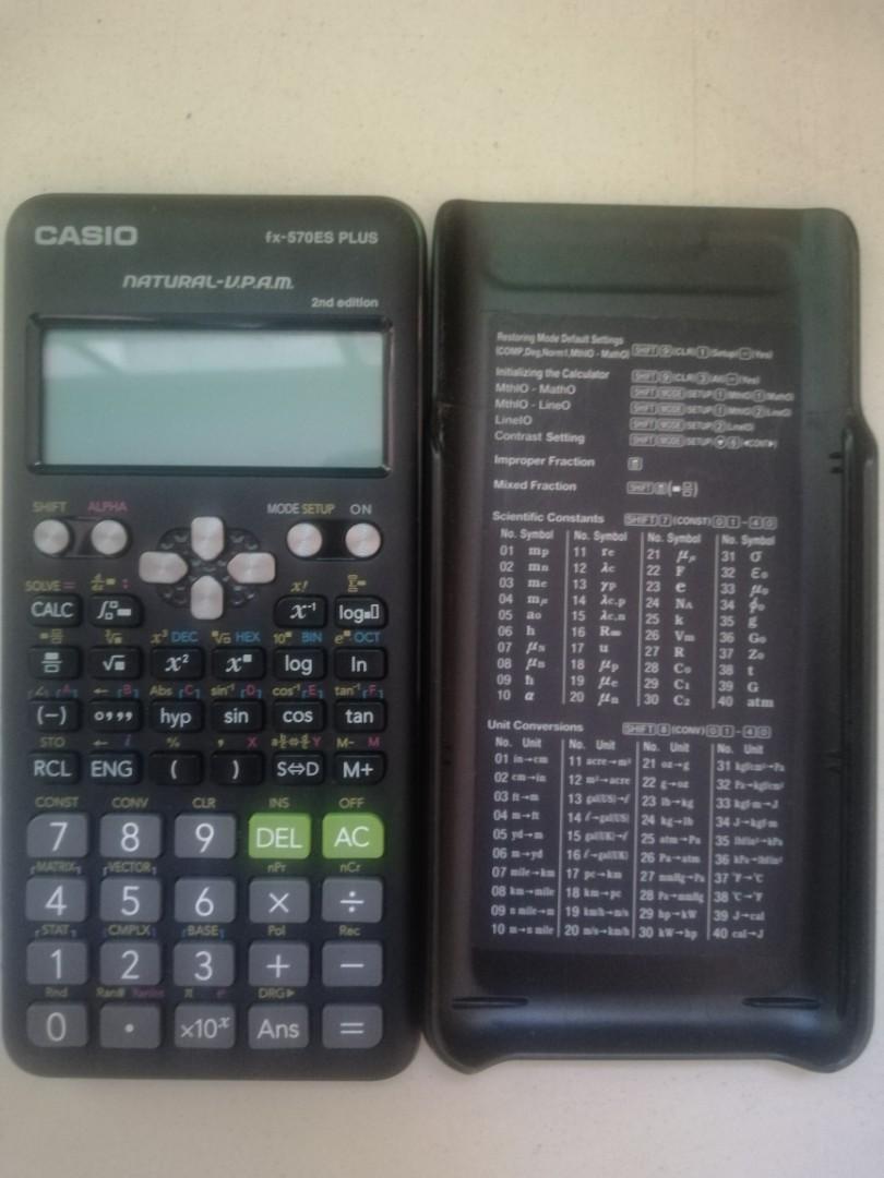 Casio fx-570ES PLUS 2nd Edition, Computers & Tech, Office & Business ...