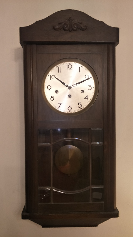 Classic Wall-mounted Grandfather Clock, Furniture & Home Living, Home ...