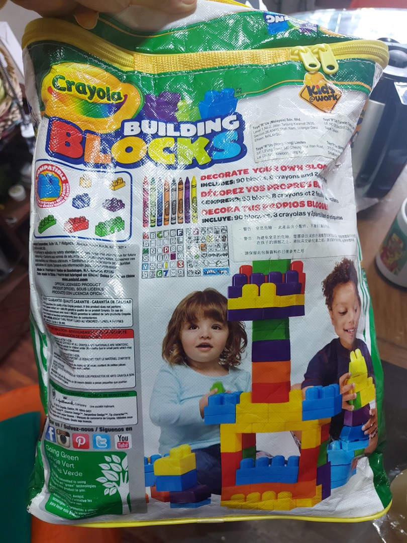 Crayola Brand Building Blocks, Hobbies & Toys, Toys & Games on Carousell