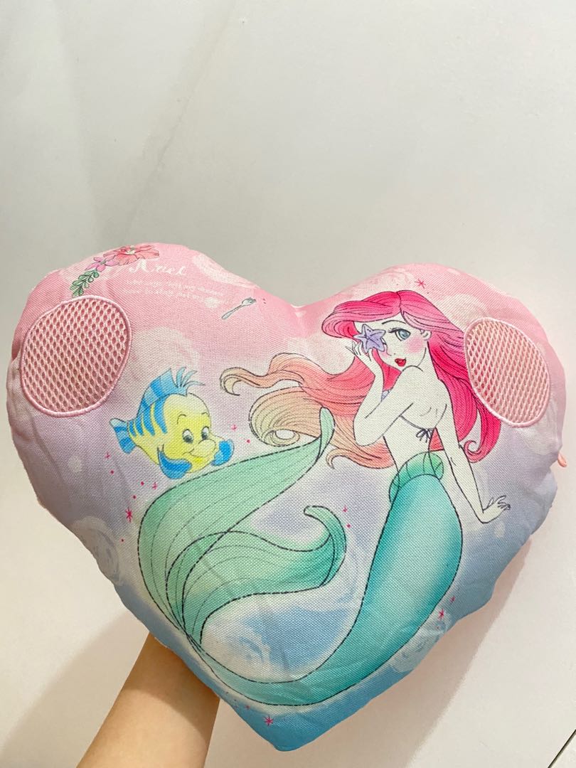Disney Little Mermaid Ariel Pillow with speaker, Hobbies & Toys, Toys ...