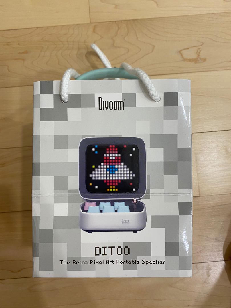Divoom ditto Retro pixel art portable speaker, Audio, Soundbars ...