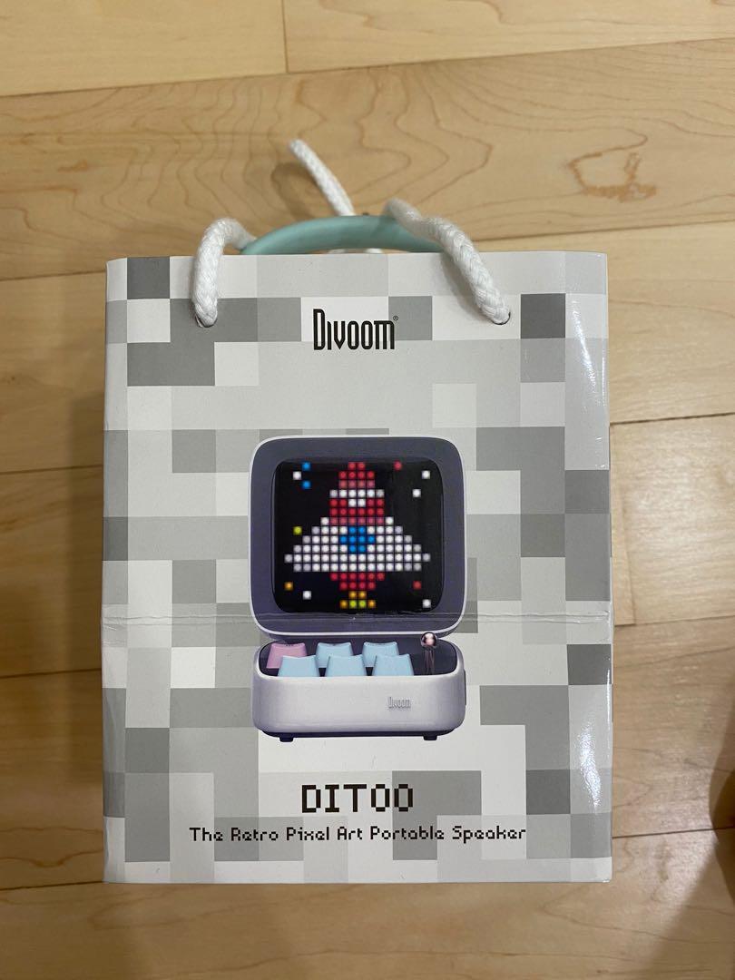 Divoom ditto Retro pixel art portable speaker, Audio, Soundbars ...