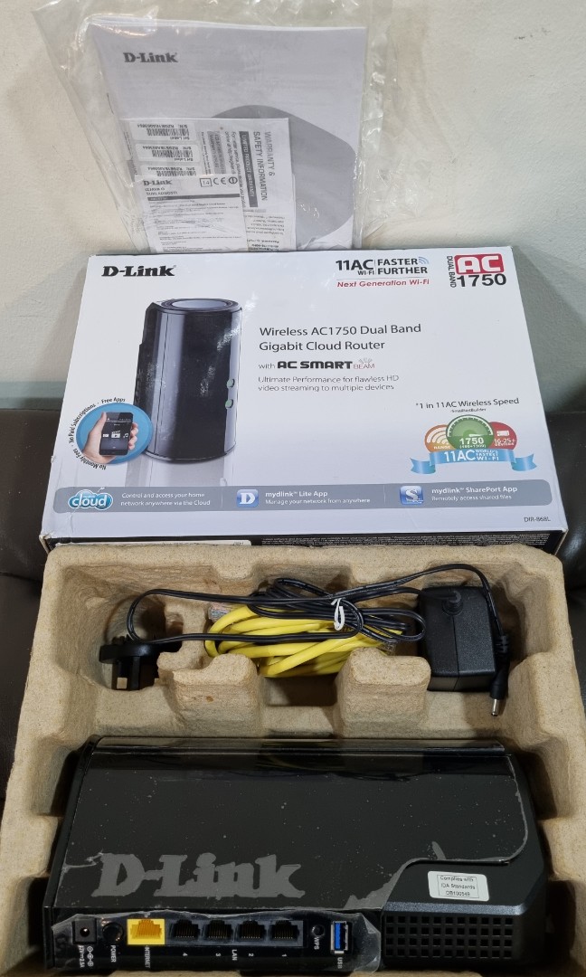 D-Link Dual Band AC 1750 Router, Computers & Tech, Parts & Accessories ...