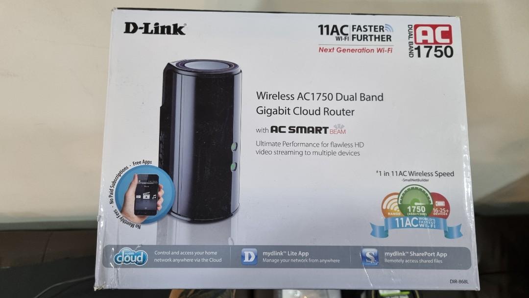 D-Link Dual Band AC 1750 Router, Computers & Tech, Parts & Accessories ...