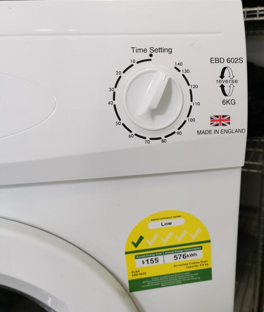 ELBA EBD 602S, TV & Home Appliances, Washing Machines and Dryers on ...