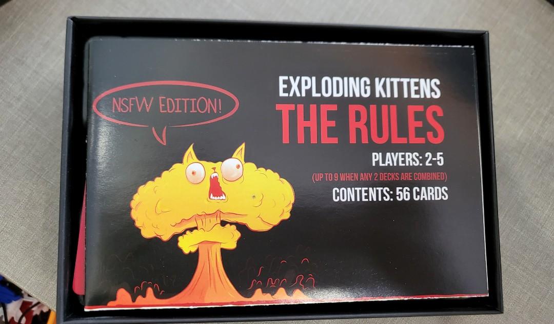 Exploding Kittens NSFW deck, Hobbies & Toys, Toys & Games on Carousell