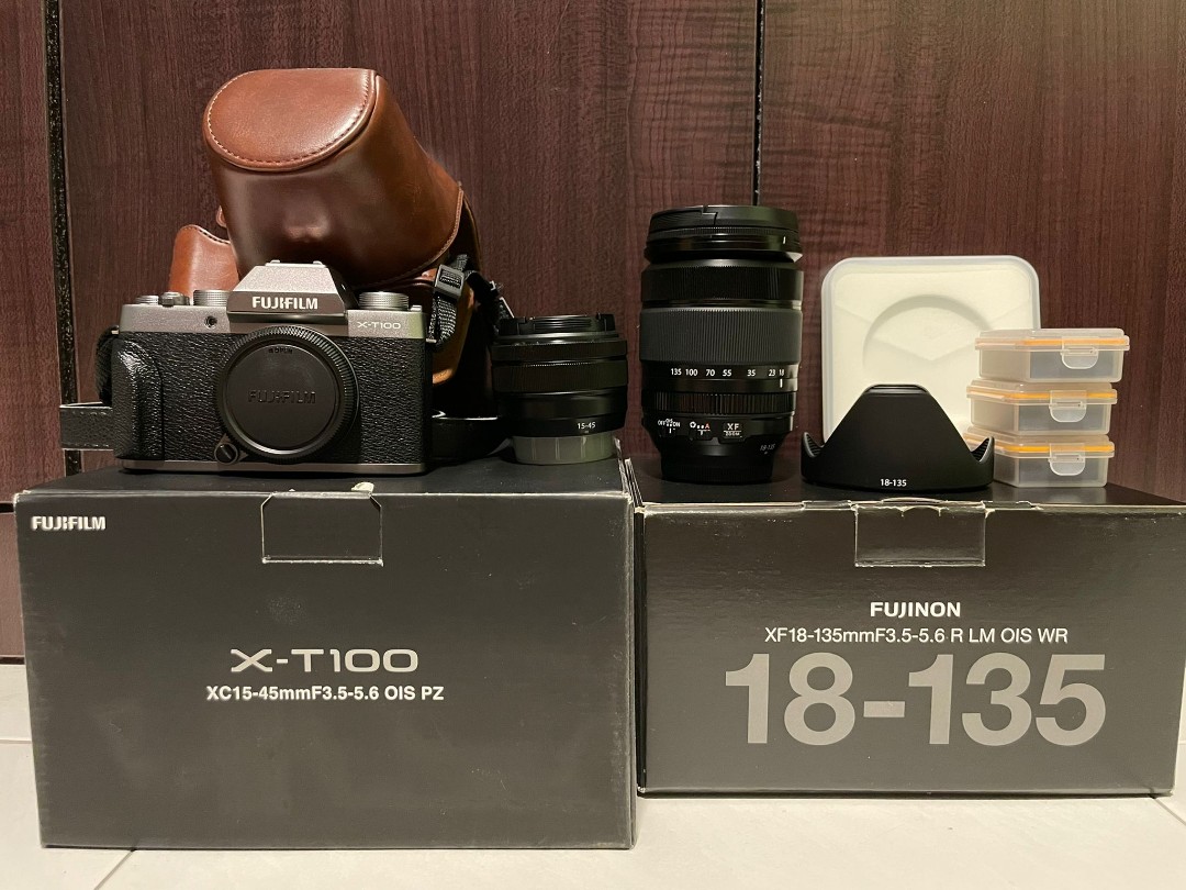 Fujifilm XT100 Camera Starter Kit, Photography, Cameras on Carousell
