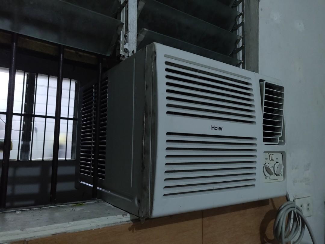 Haier window-type non-inverter 1hp (R22 refigerant), TV & Home ...