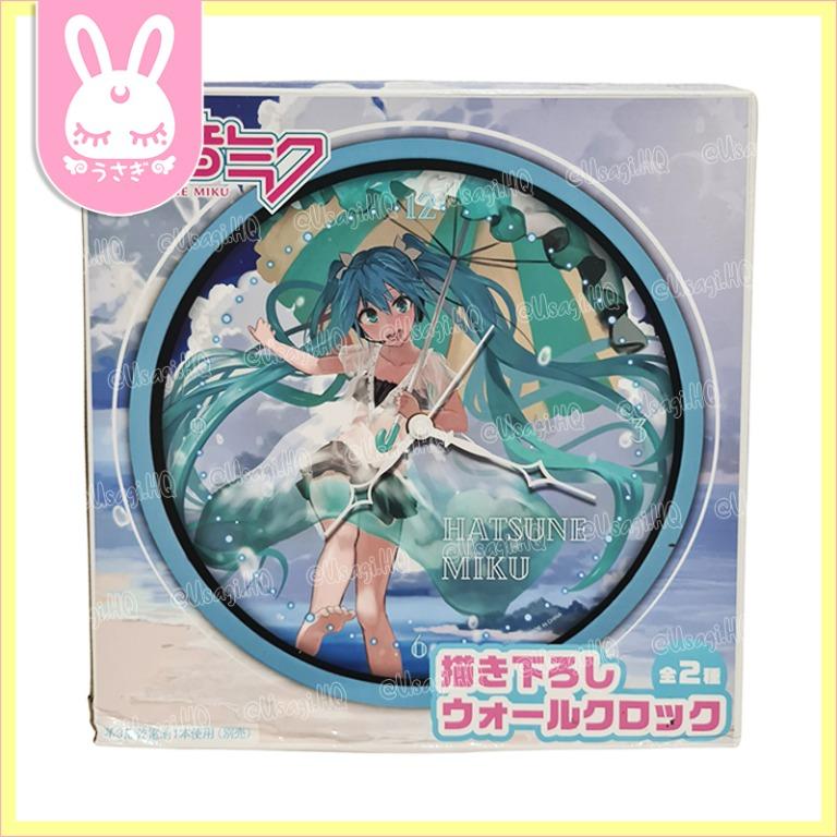 Hatsune Miku Vocaloid Taito Analog Wall Clock - Green, Furniture & Home ...