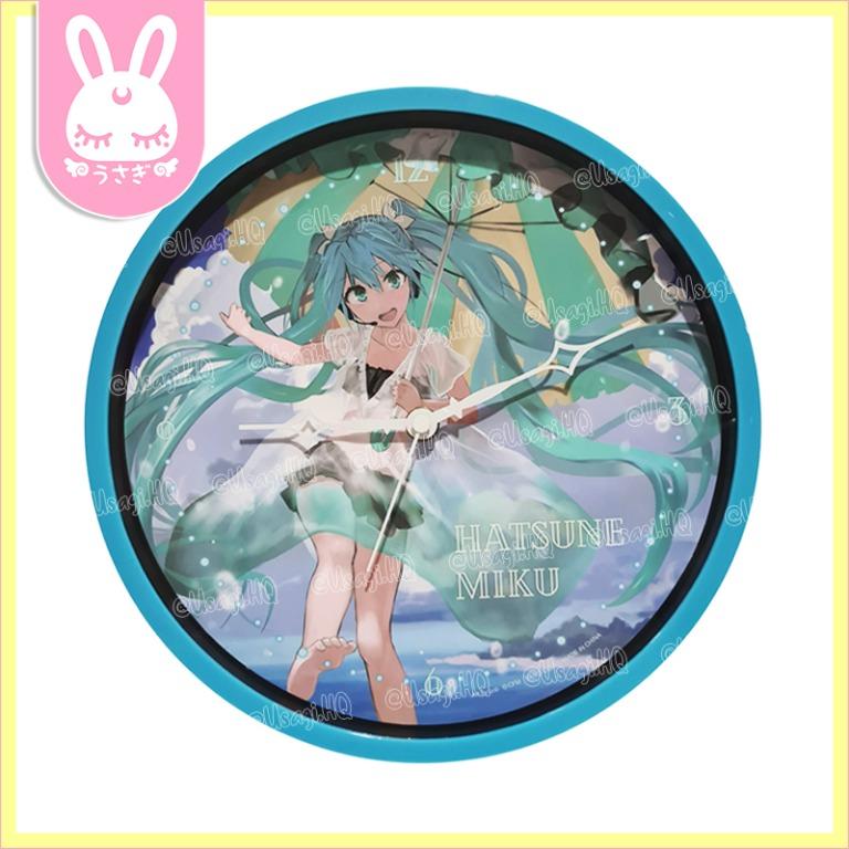 Hatsune Miku Vocaloid Taito Analog Wall Clock - Green, Furniture & Home ...