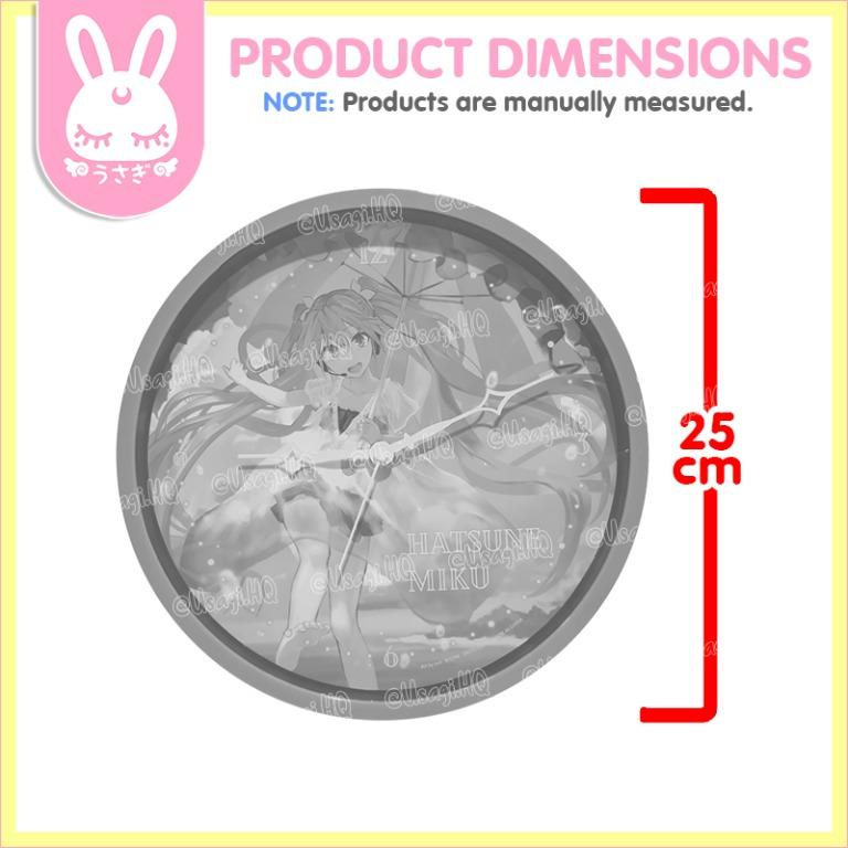 Hatsune Miku Vocaloid Taito Analog Wall Clock - Green, Furniture & Home ...