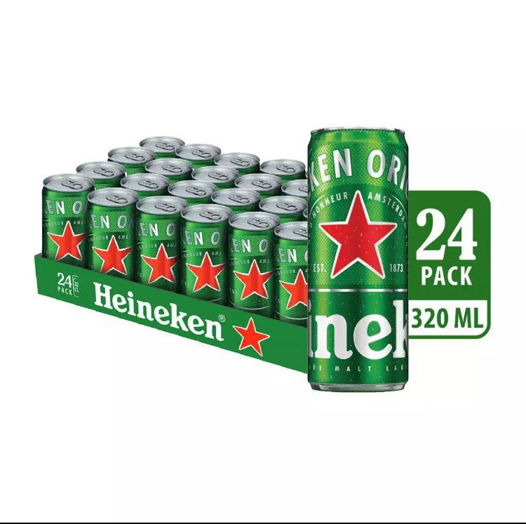 Heneiken Beer 320ml, Food & Drinks, Alcoholic Beverages on Carousell