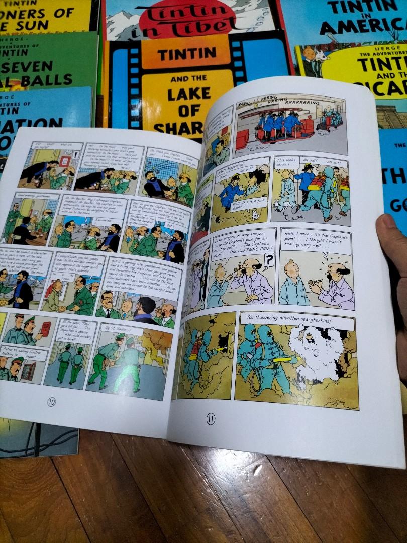 Herge the adventure of Tintin x17 books, Hobbies & Toys, Books ...
