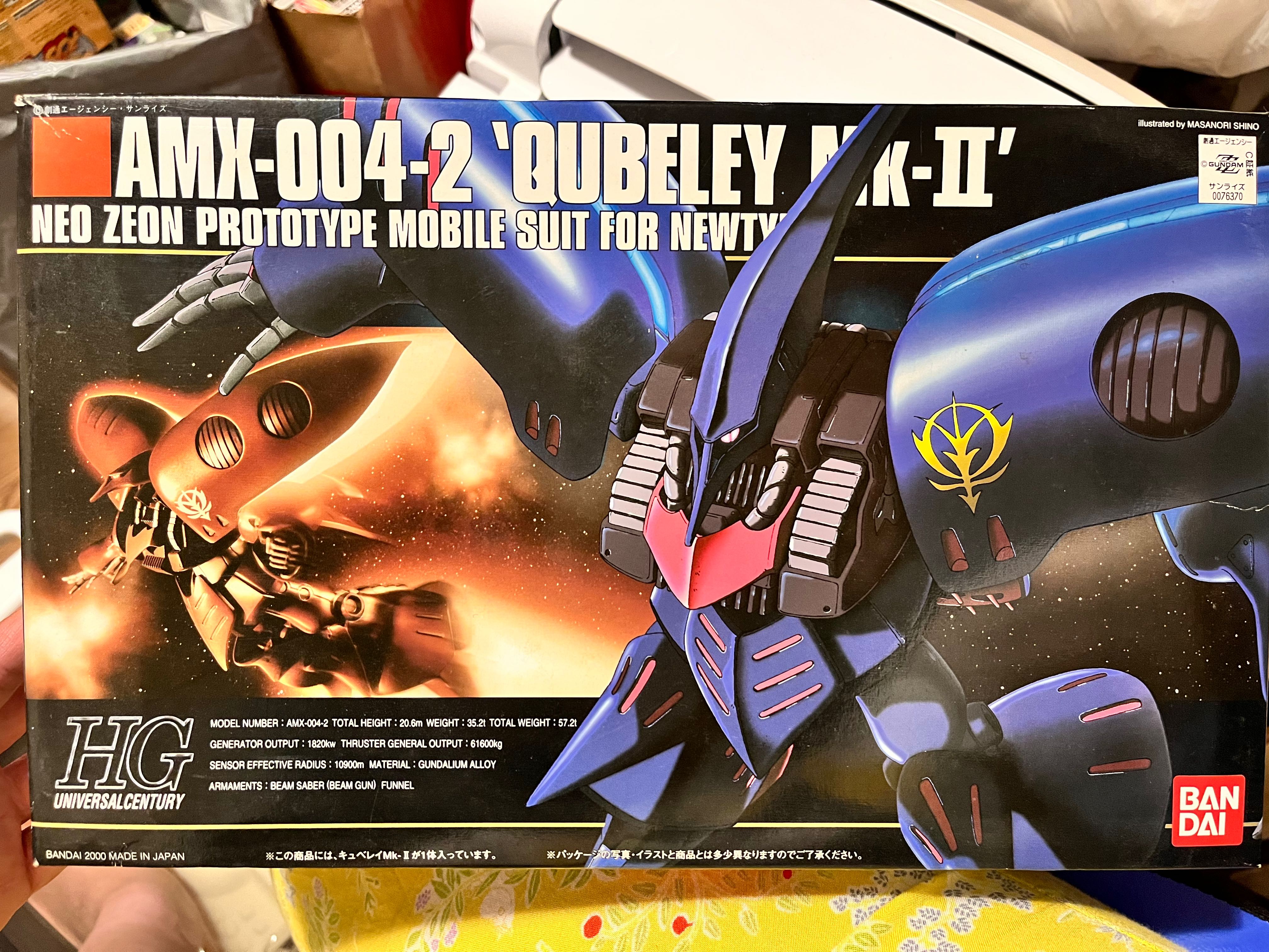 HG NEO ZEON AMX-004-2 Qubeley MK-II, 興趣及遊戲, 玩具 & 遊戲類 - Carousell