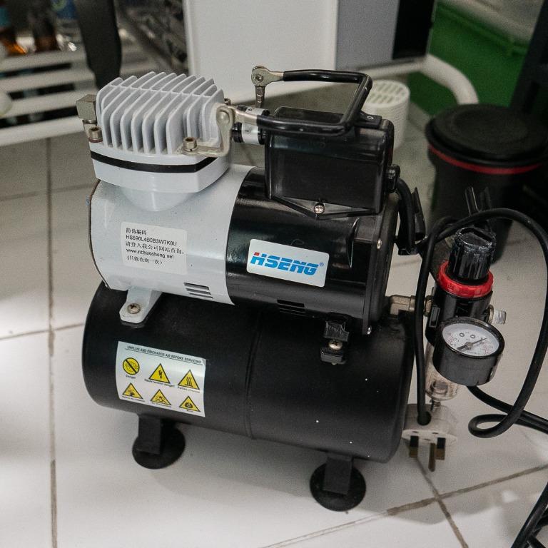 HSENG AF-186 3L Mini Airbrush Compressor, Hobbies & Toys, Toys & Games ...
