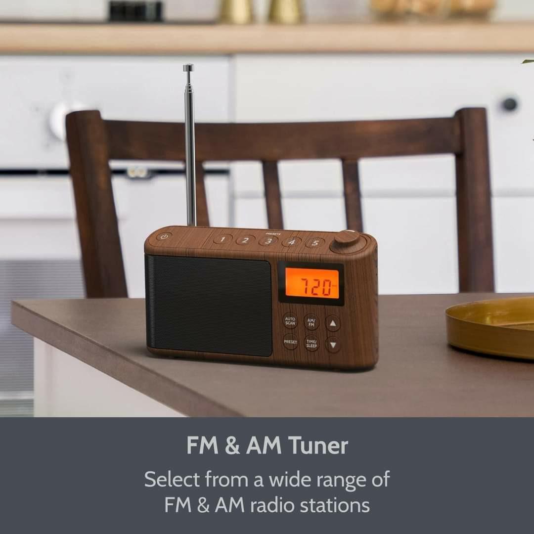 IBOX FM AM Radio, USB/Battery Powered Portable AM FM Radios 2200mAh ...