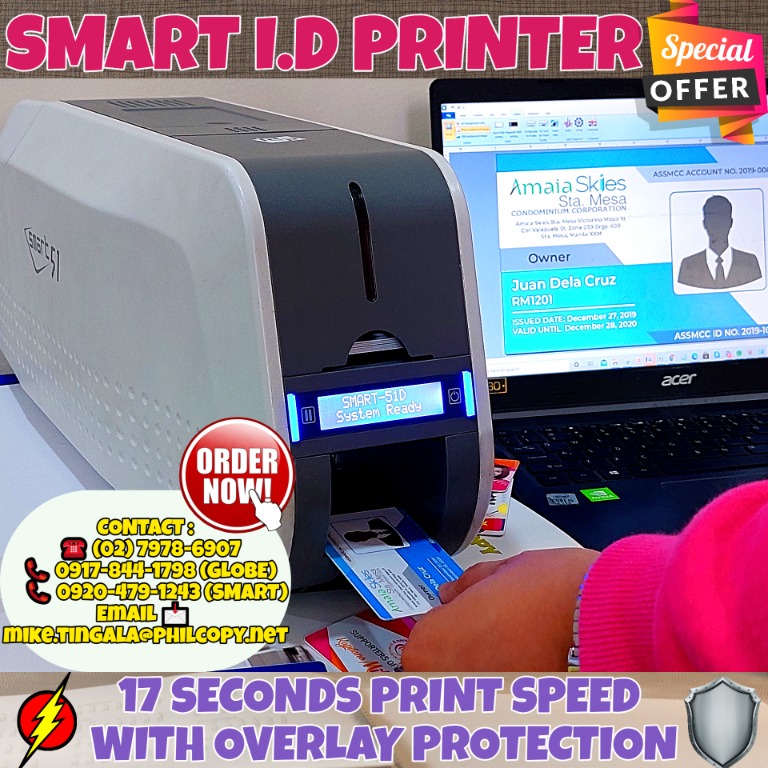 ID PRINTER (PVC CARD), Computers & Tech, Printers, Scanners & Copiers ...