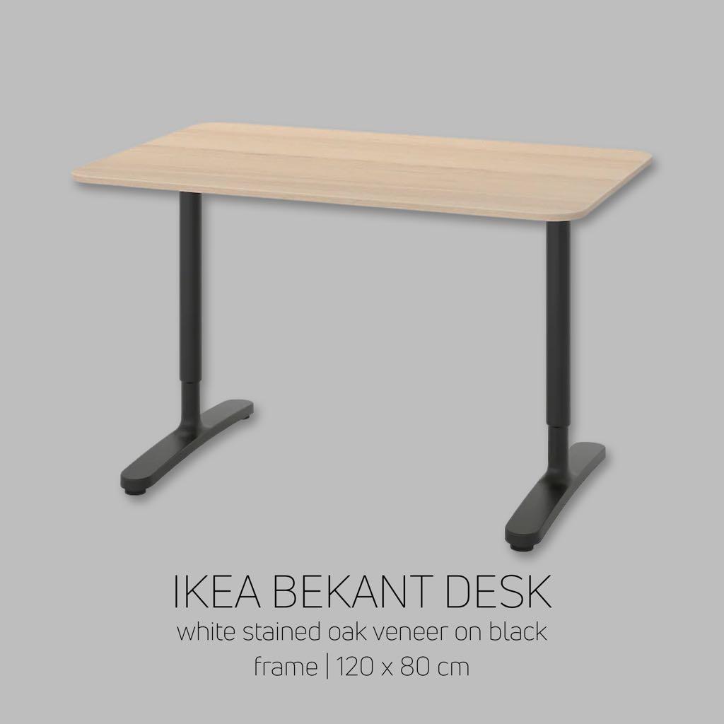 IKEA BEKANT Desk/ Study Table, Furniture & Home Living, Furniture, Tables & Sets on Carousell