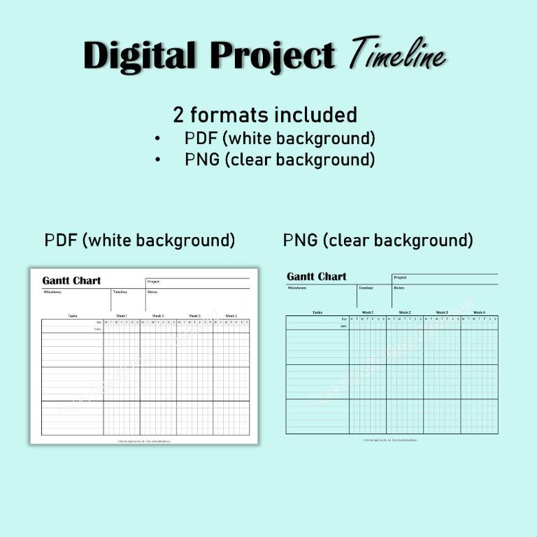 Ipad Project Management GoodNotes Templates, OneNote Digital Project ...
