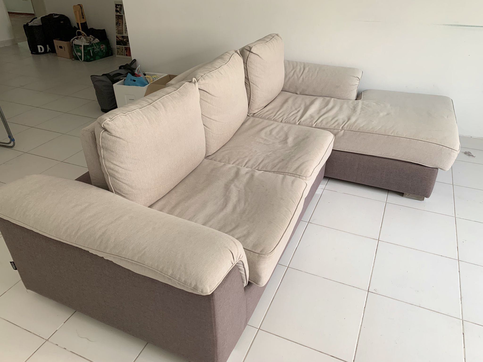 L Shape Sofa from Courts, Furniture & Home Living, Furniture, Sofas on ...