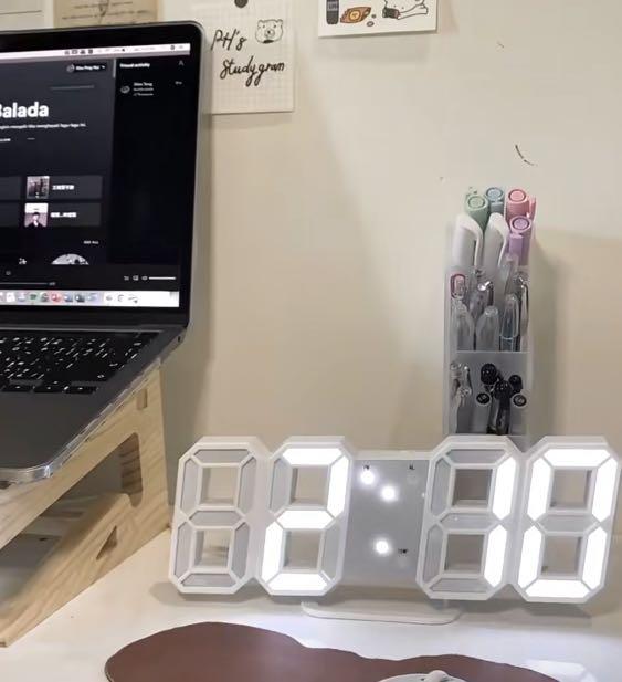 LED digital clock ins, Furniture & Home Living, Home Decor, Clocks on ...