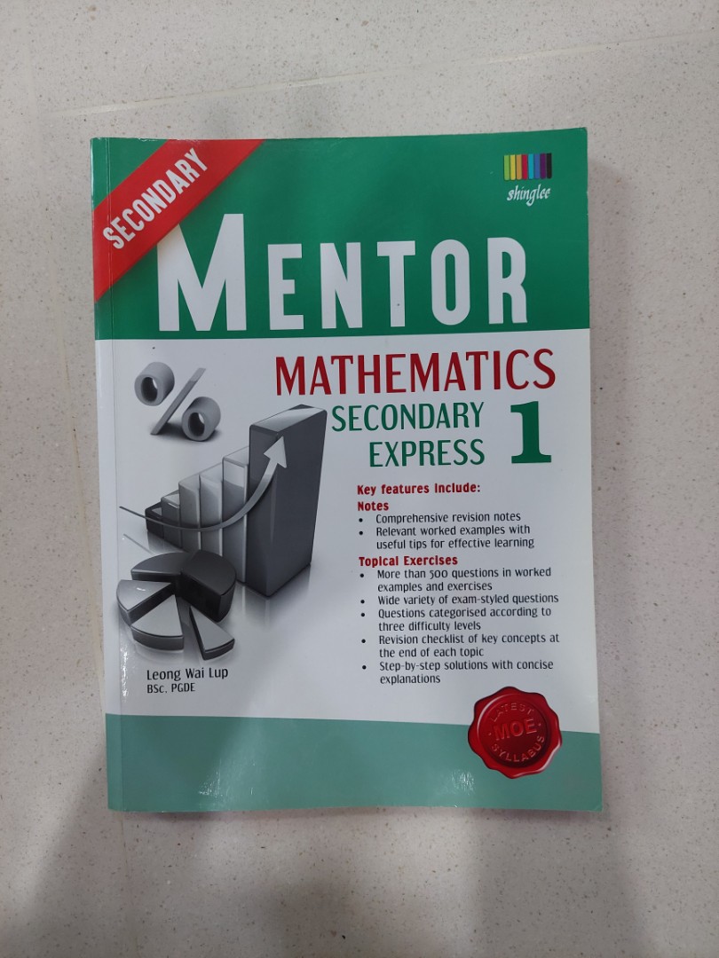 Mentor Math Exercise Book Sec 1, Hobbies & Toys, Books & Magazines ...