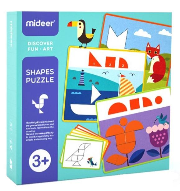 MIDEER, Shapes Puzzle Board, Hobbies & Toys, Toys & Games on Carousell