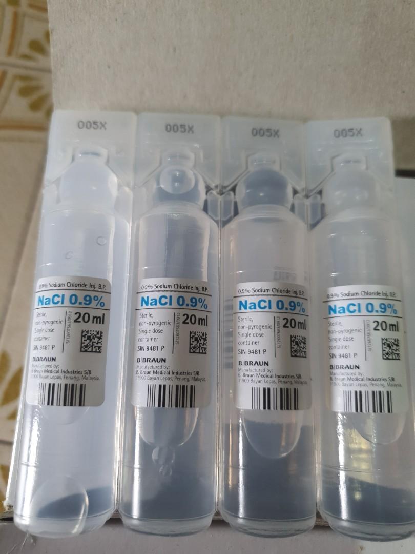 NACI 0.9% Sodium Chloride, Health & Nutrition, Medical Supplies & Tools ...