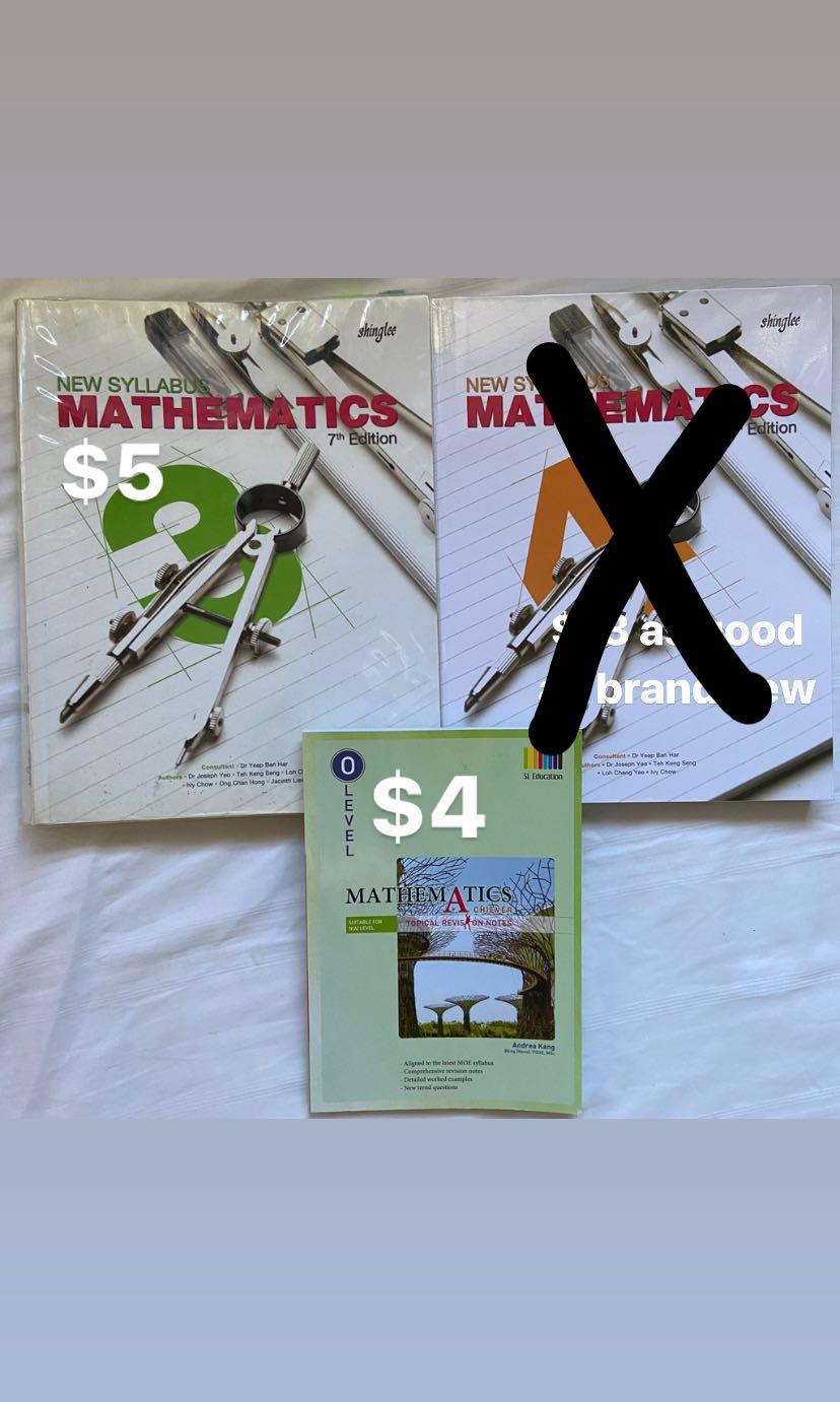 New Syllabus Mathematics 7th Edition secondary 3 sec 3 textbook ...