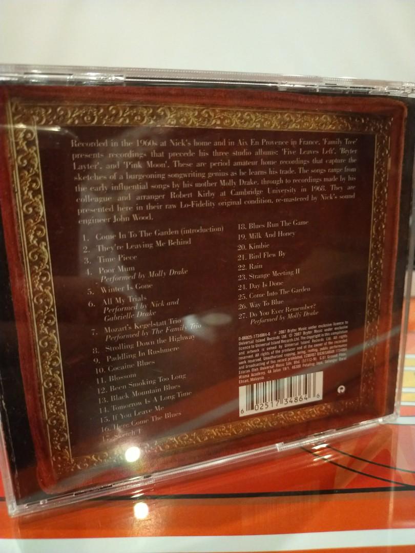 Nick Drake Family Tree CD, Hobbies & Toys, Music & Media, CDs & DVDs on ...
