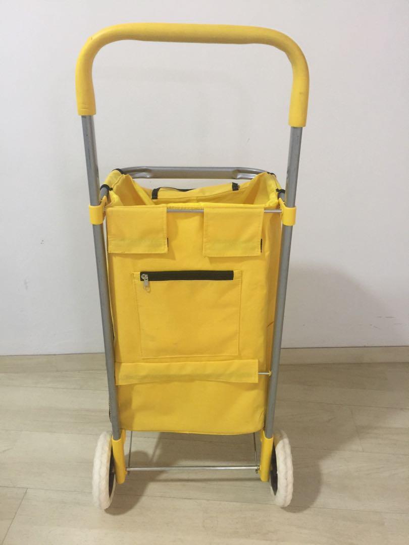 NTUC foldable shopping trolley, Furniture & Home Living, Home ...