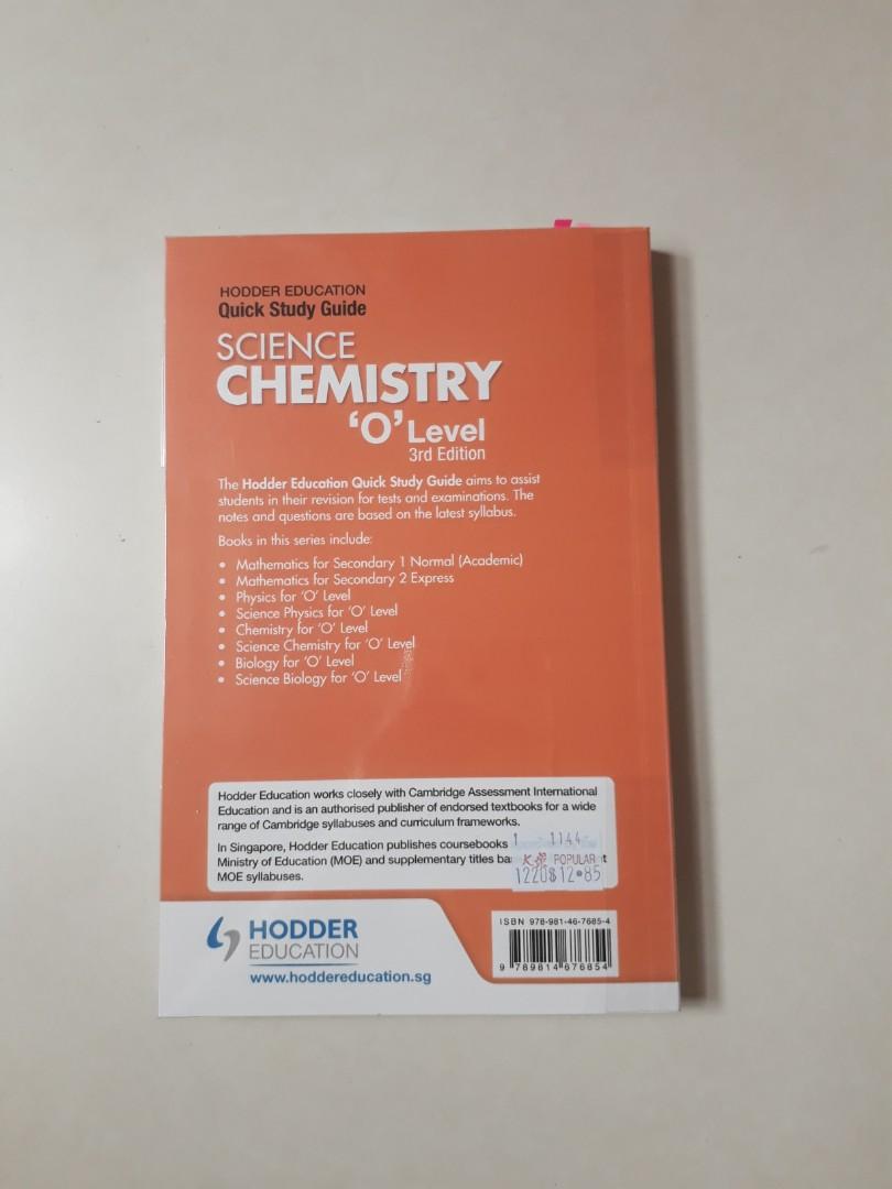 O'level Chemistry Guide.(Hodder Education), Hobbies & Toys, Books ...