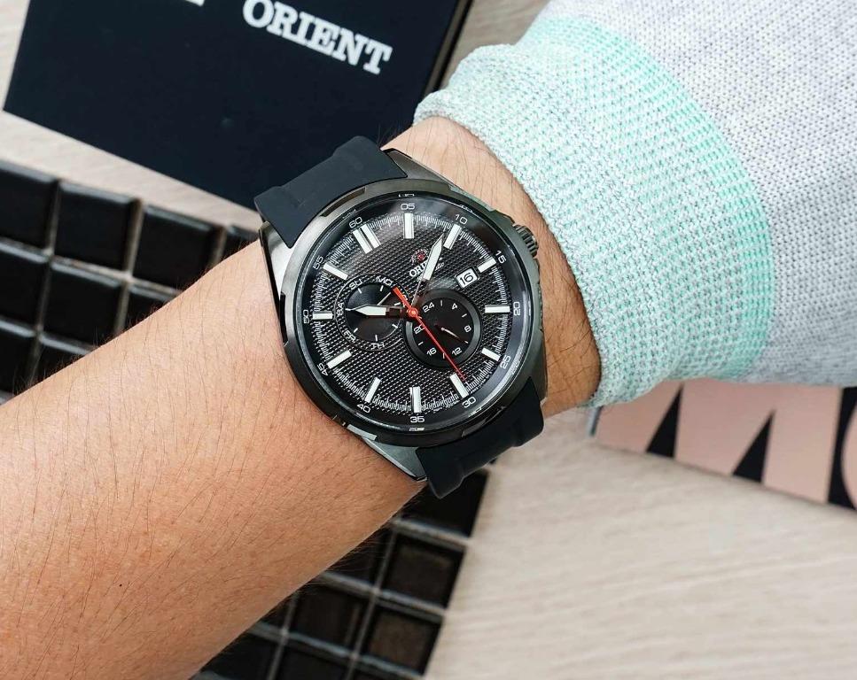 Orient Defender RA-AK0605B10B Automatic Black Silicone Analog Men's ...