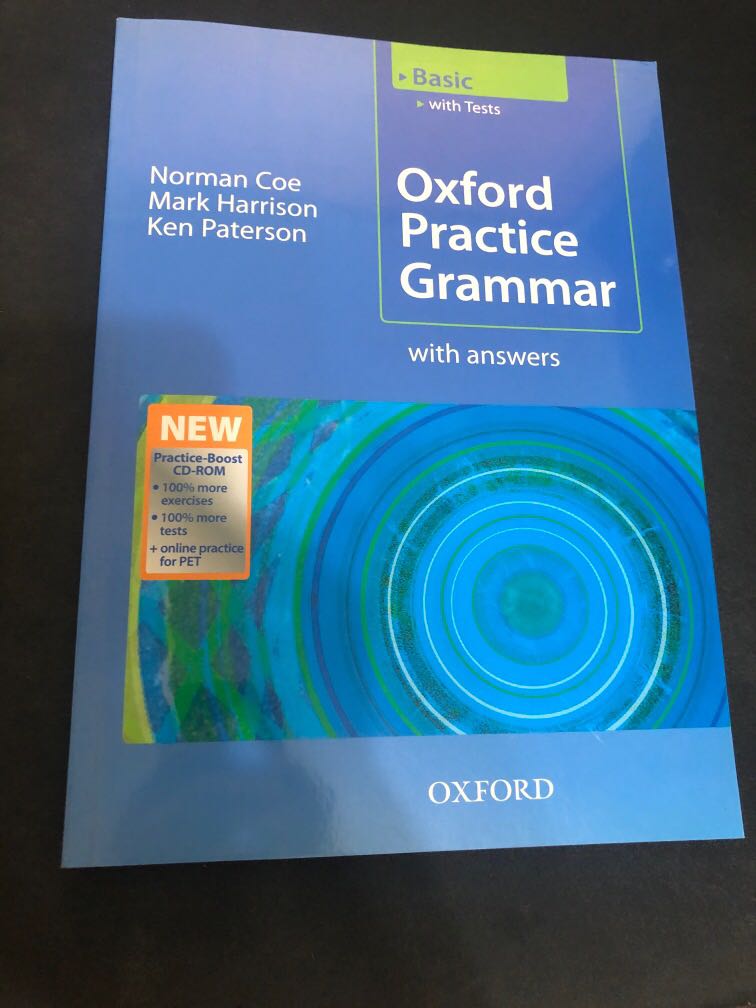 Basic Oxford Practice Grammar : With Key Practice-Boost CD-ROM Pack, 興趣及遊戲, 書本 & 文具, 教科書 - Carousell