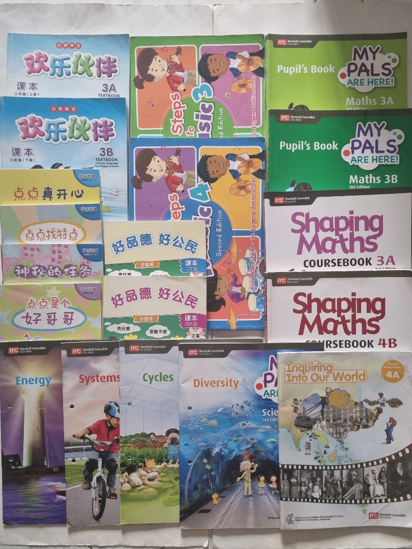 P3 P4 Textbook Primary Chinese,CCE,Small Story Reader,Music,Science,My ...