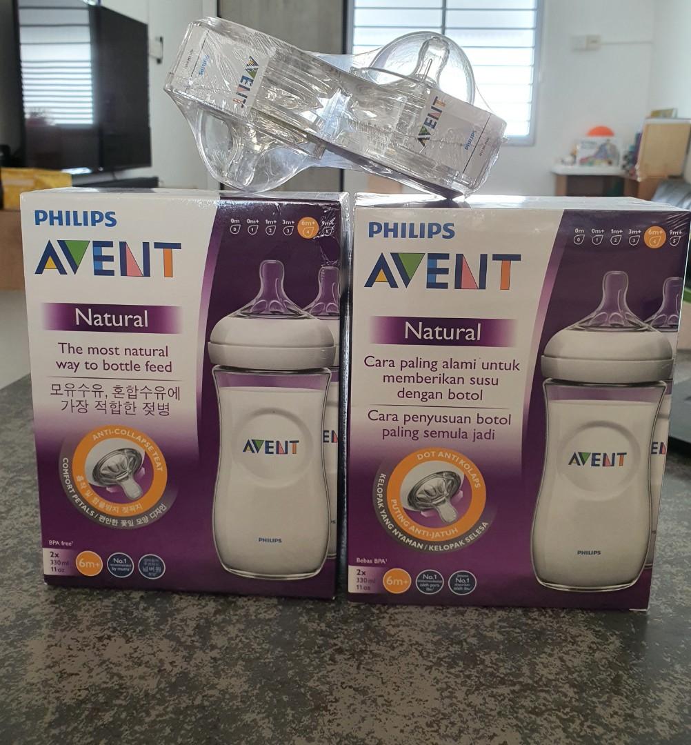 Phillips Avent Natural 330ml Bottle, Babies & Kids, Nursing & Feeding ...