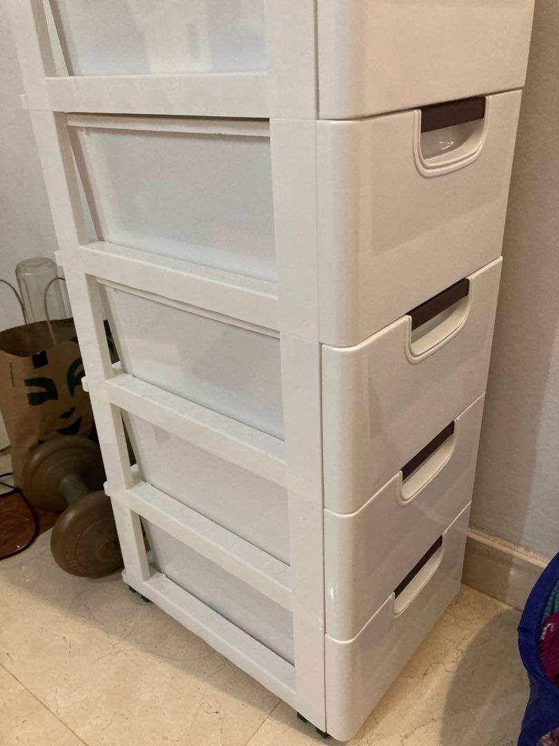 Plastic Storage Drawers with Wheels, Furniture & Home Living, Furniture ...