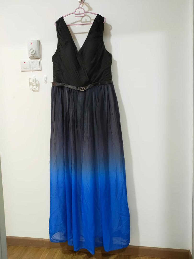 Plus size fading color prom dress, Women's Fashion, Dresses & Sets ...