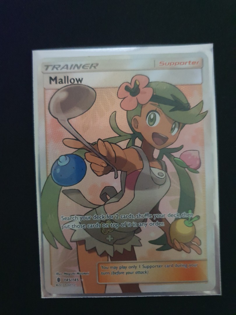 Pokemon TCG Mallow Full Art Trainer, Hobbies & Toys, Toys & Games on ...