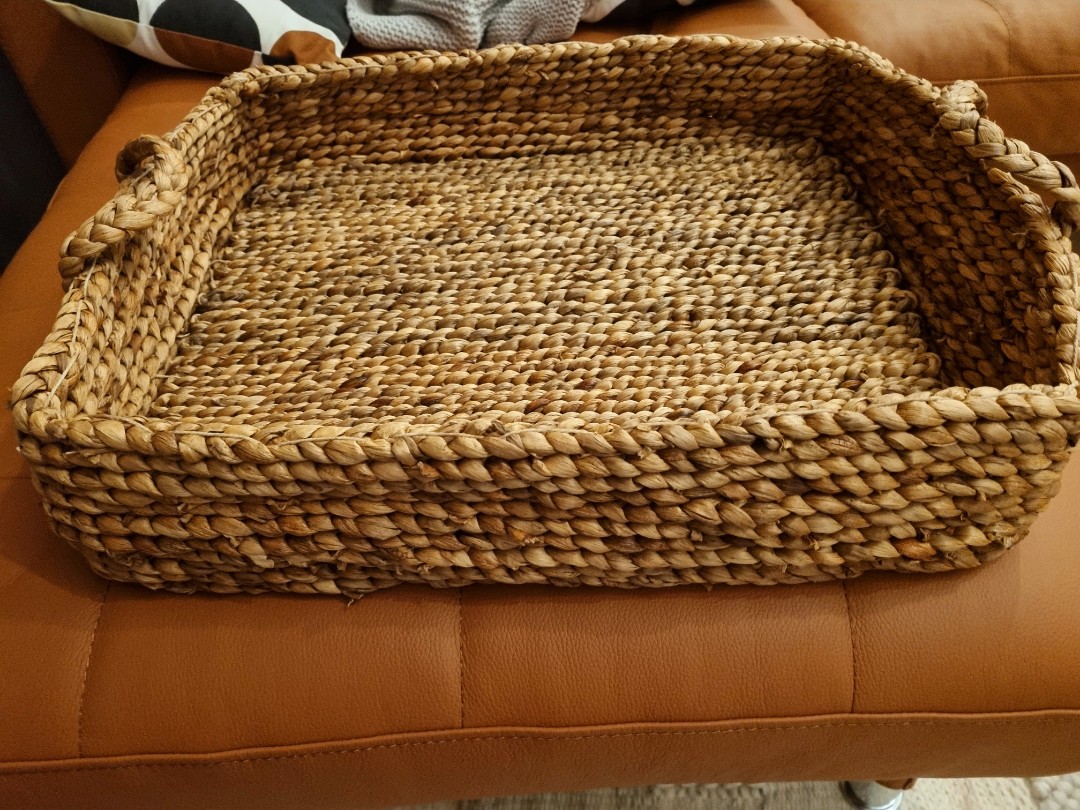 Rectangular Banana Leaf Basket, Furniture & Home Living, Home Decor ...